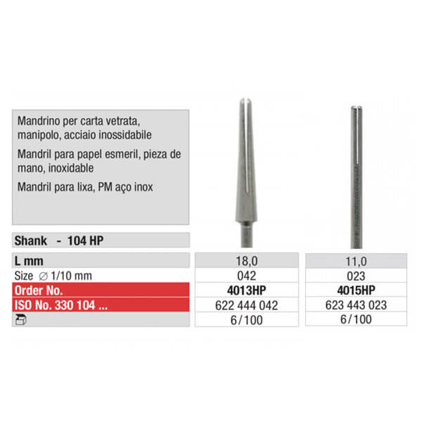Mandril HP Lixa | Edenta